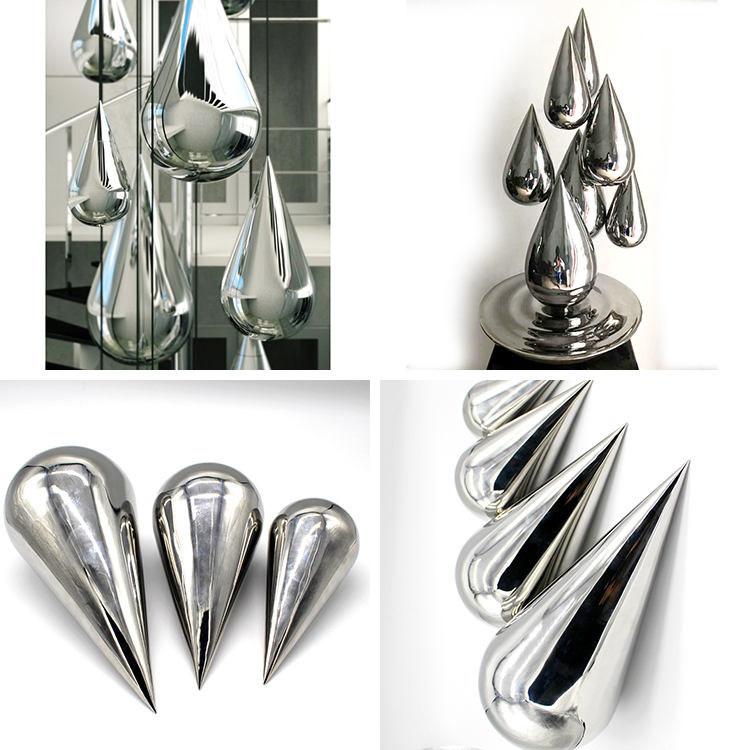 Stainless steel droplets ⋆ Sculpture